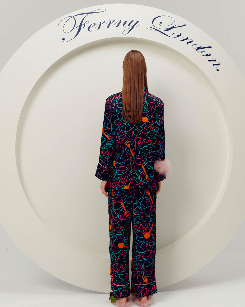 HAPPY BLACK SPAGHETTI SET – Ferrany London